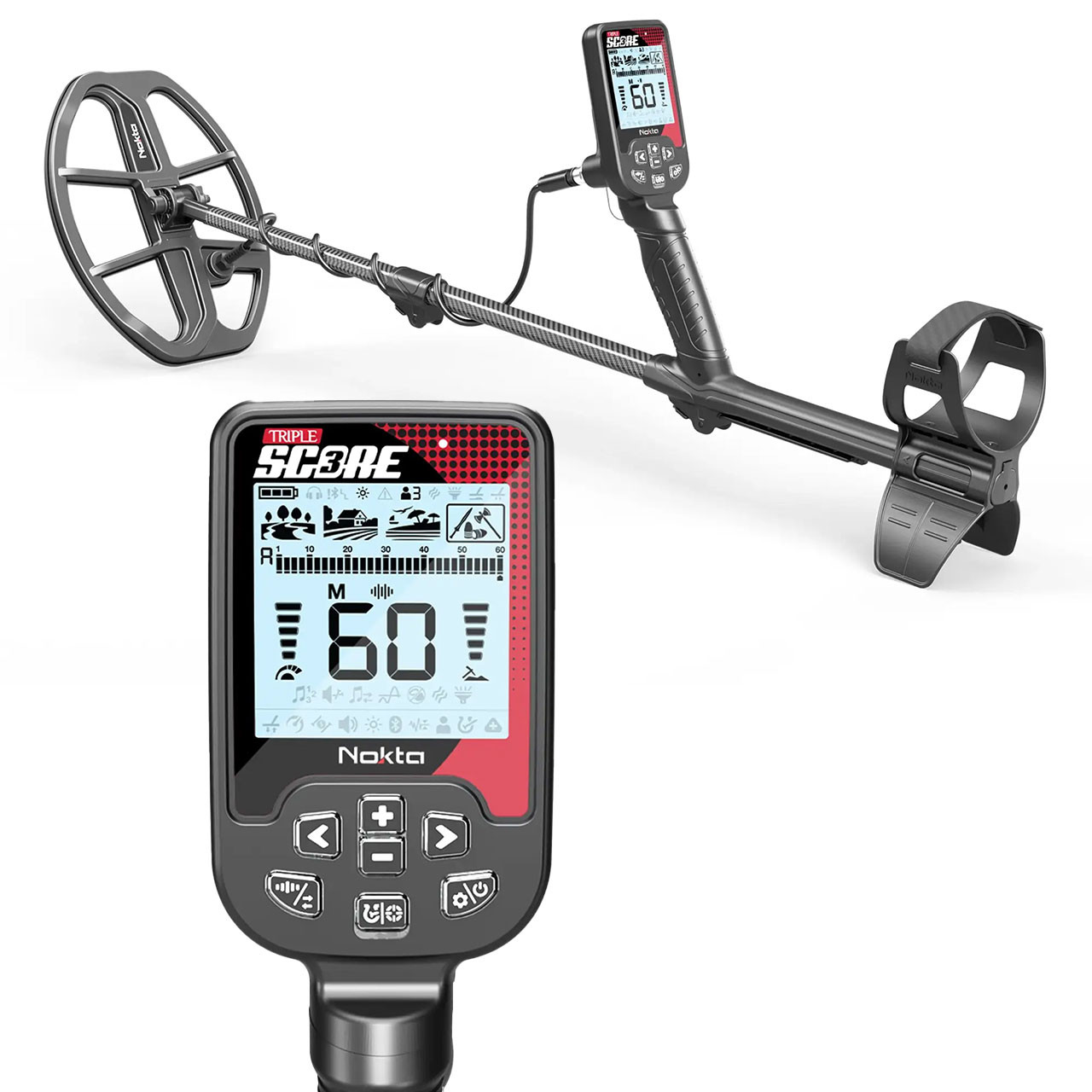 DETECTOR DE METALES DE FRECUENCIA SIMULTANEA | NOKTA TRIPLE SCORE